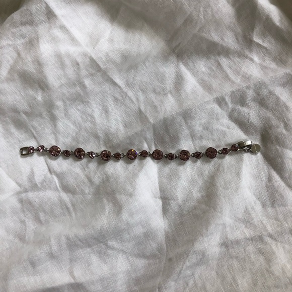 Givenchy | Jewelry | Givenchy Pink Crystal Stone Flex Bracelet | Poshmark